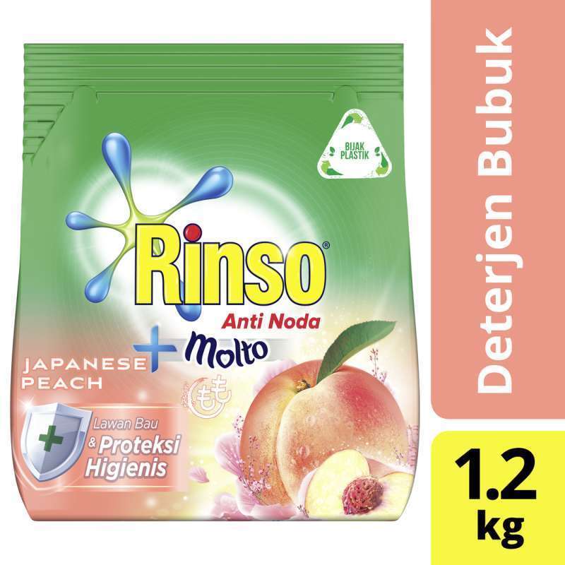 Jual Surabaya - Rinso Molto Japanese Peach Deterjen Bubuk [1200 G] Di ...