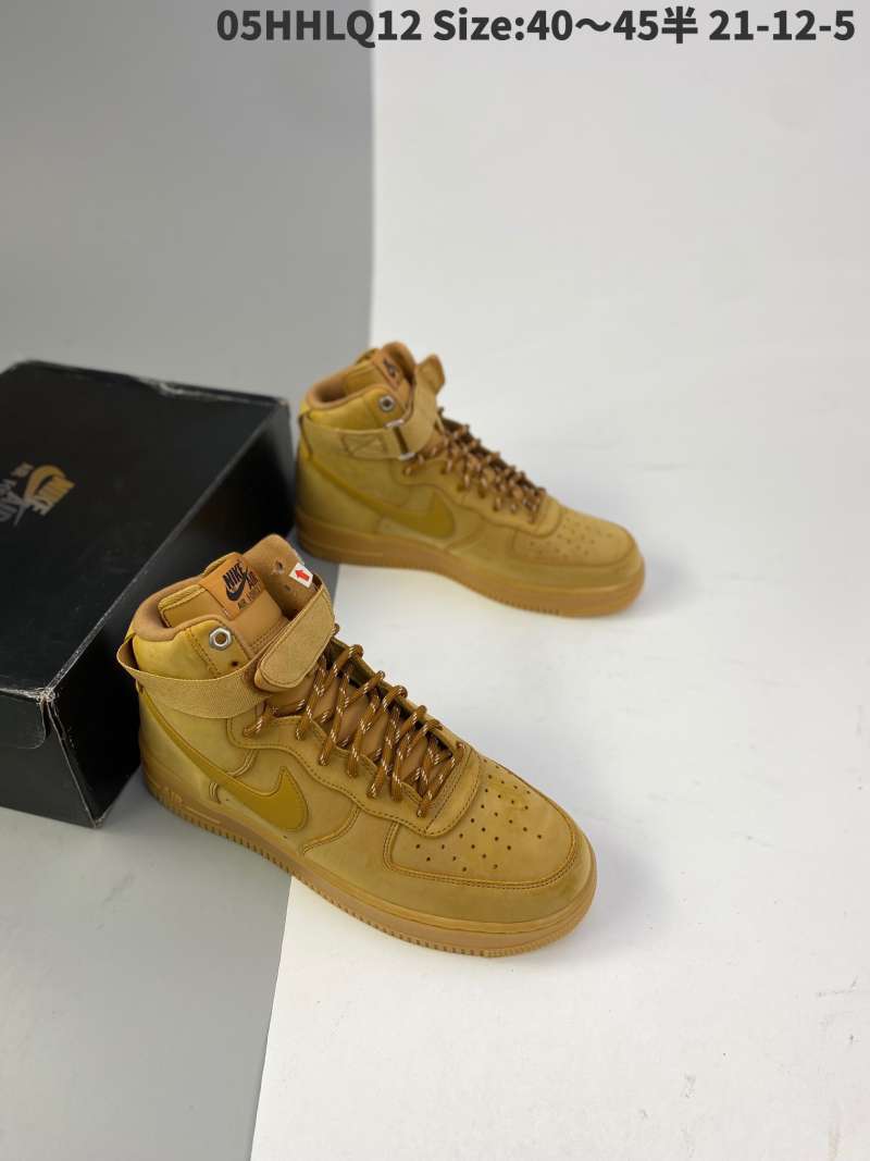 Jual Original NIKE AIR Force 1 high wbflex wheat 2019 wheat suede high ...