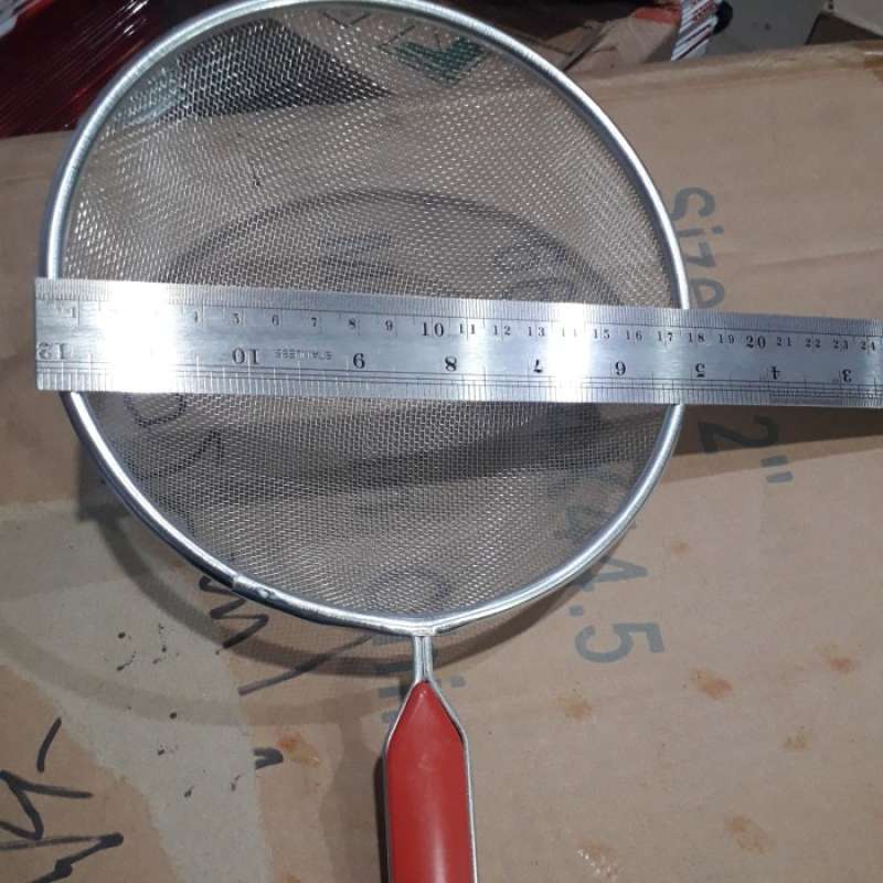 Jual SARINGAN STAINLESS GAGANG MERAH JUMBO / SARINGAN MINYAK ... Jual SARINGAN STAINLESS GAGANG MERAH JUMBO / SARINGAN MINYAK ...