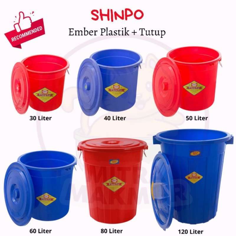 Jual ORIGINAL TOP BRAND!! SHINPO - EMBER PLASTIK 80-120 LITER ANTI ...