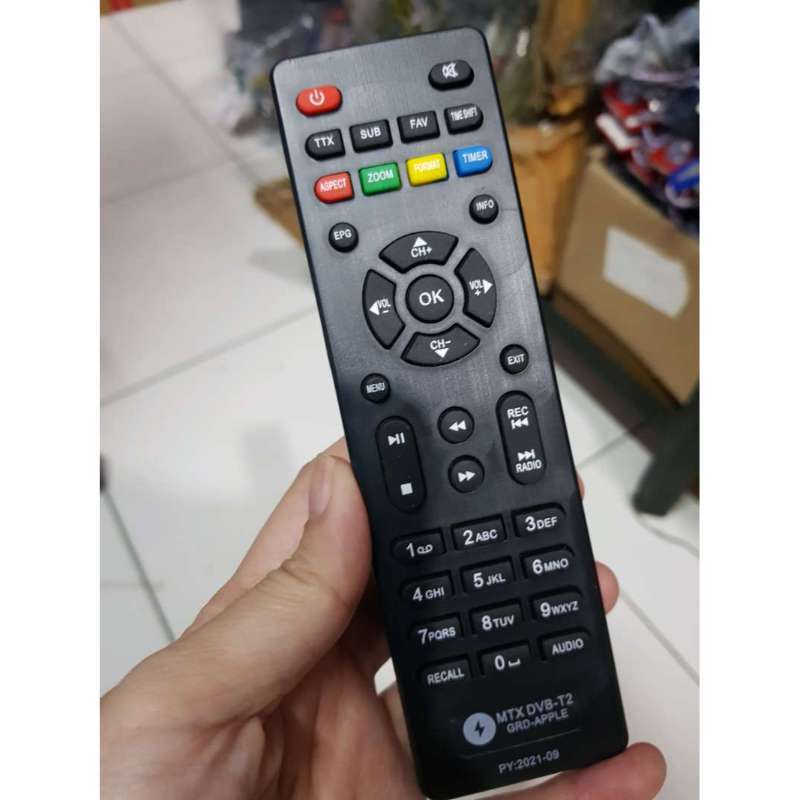 Jual REMOTE SET TOP BOX DVB - T2 langsung pakai remot receiver matrix ...