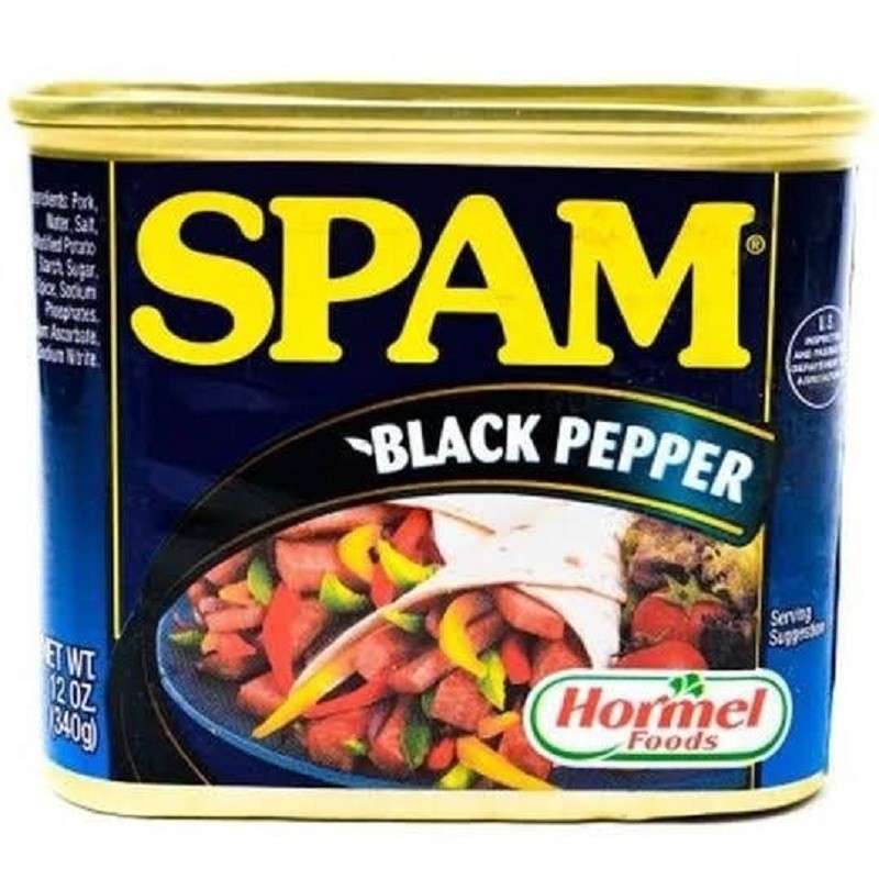 Promo Spam Black Pepper Pork Luncheon 340g - Daging Babi Lada Hitam ...