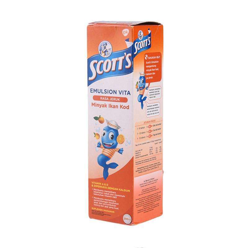 Jual Scott’s Emulsion Orange Flavour Multivitamin & Supplemen Kesehatan ...