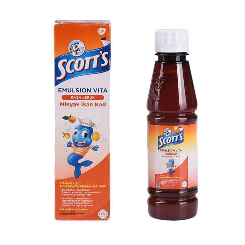 Jual Scott’s Emulsion Orange Flavour Multivitamin & Supplemen Kesehatan ...