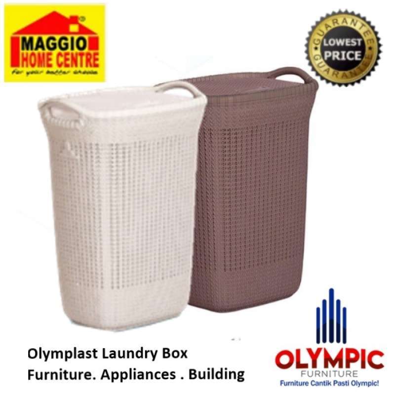 Jual ORIGINAL Laundry Box - Tempat Baju Kotor- OLB - Olymplast - Cream ...