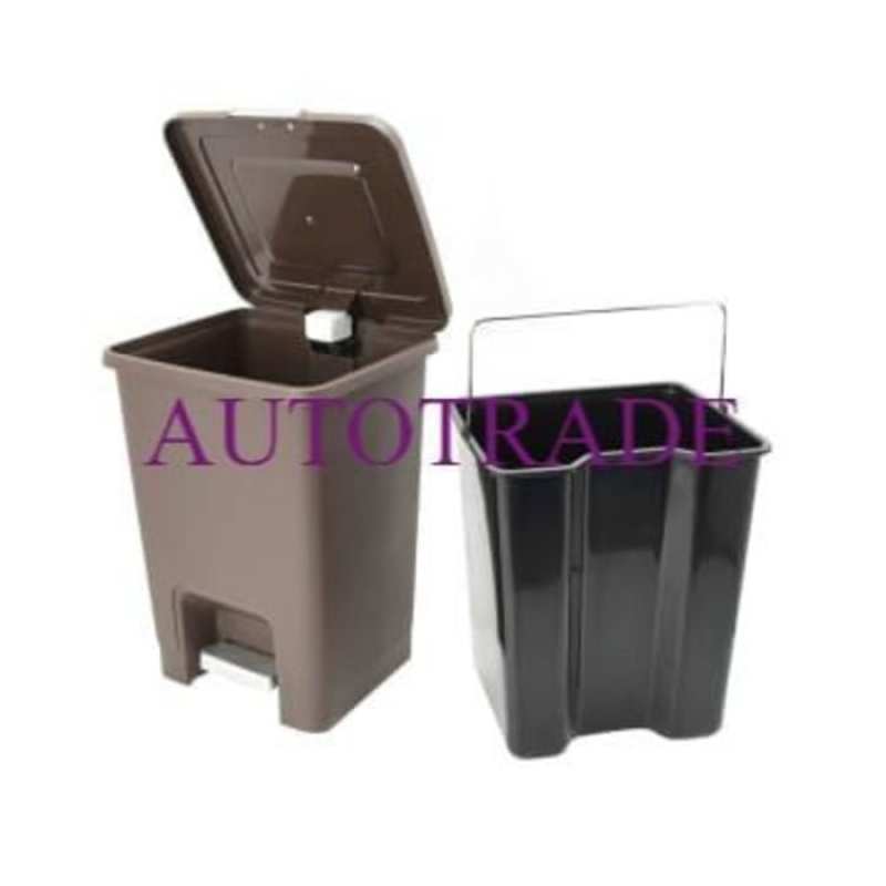 Jual Premium KRISBOW TEMPAT TONG SAMPAH INJAK TEMPAT SAMPAH PEDAL BIN 10 LITER - Cokelat Murah ...