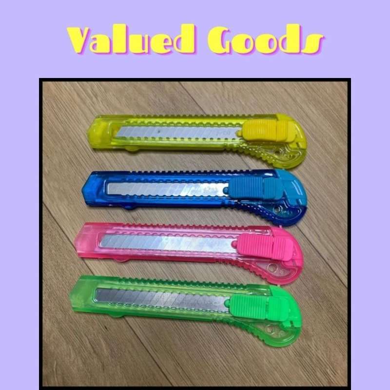 Jual Cutter Etona Warna Random Alat Tulis Sekolah Kantor Warna Warni ...