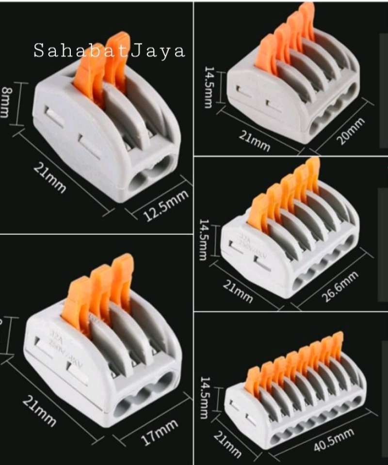 Jual Konektor Kabel Wago Pct-2/3/4/5/8 Pin / Universal Wire Connector Terminal - 2 Pin Di Seller ...