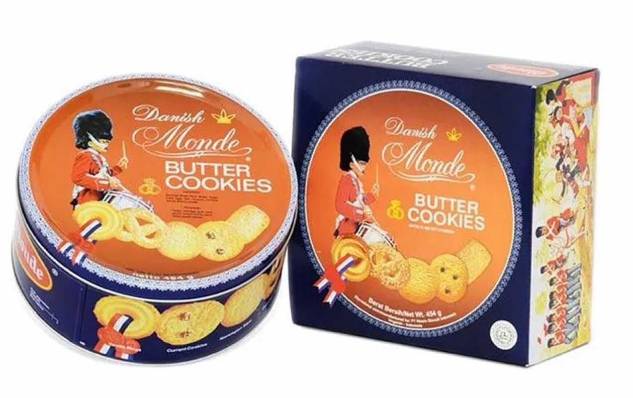 Jual Danish Monde Biscuit Butter Cookies Kaleng 908g 908 gram biskuit ...