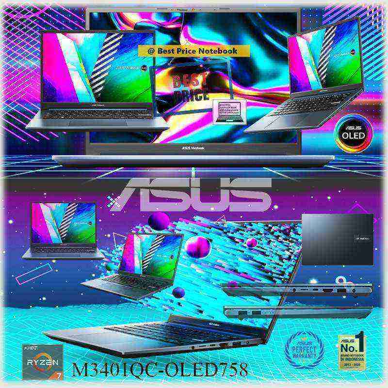 Jual ASUS CREATOR M3401QC-OLED758 [AMD Ryzen 7-5800H/8GB/512GB SSD ...