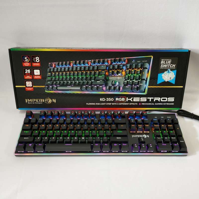 Jual Imperion RGB Kestros Gaming Keyboard KG-350 di Seller Multi ...