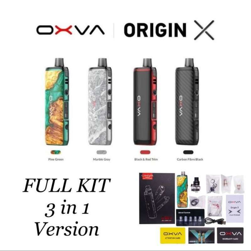 Jual Oxva Origin X 60w Full Kit 3in1 ( Pod / Rdta / 510 ) 100% ...