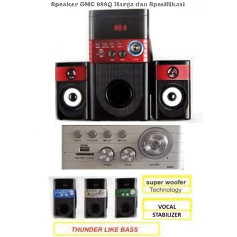 Promo Speaker Gmc 888q Usb Multimedia Audio Spiker Aktif Active ...
