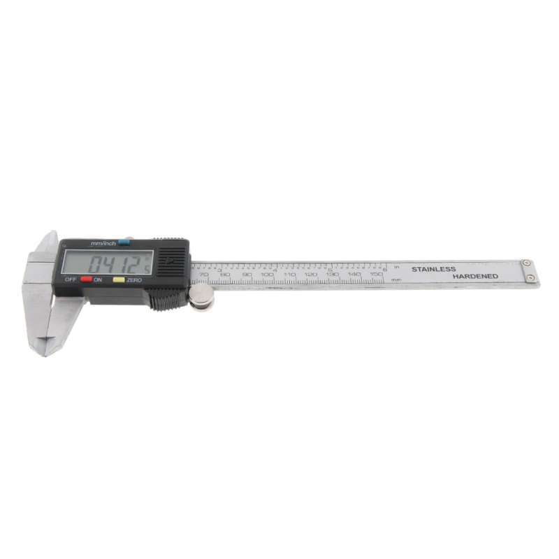 Jual 0-150mm Stainless Hardened Digital Vernier Caliper Ruler mm/inch ...