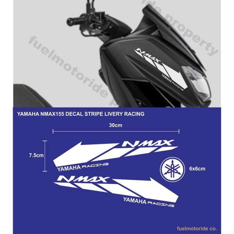 Jual Stiker Yamaha Nmax 155 Livery Racing - Hitam di Seller decalmatic ...