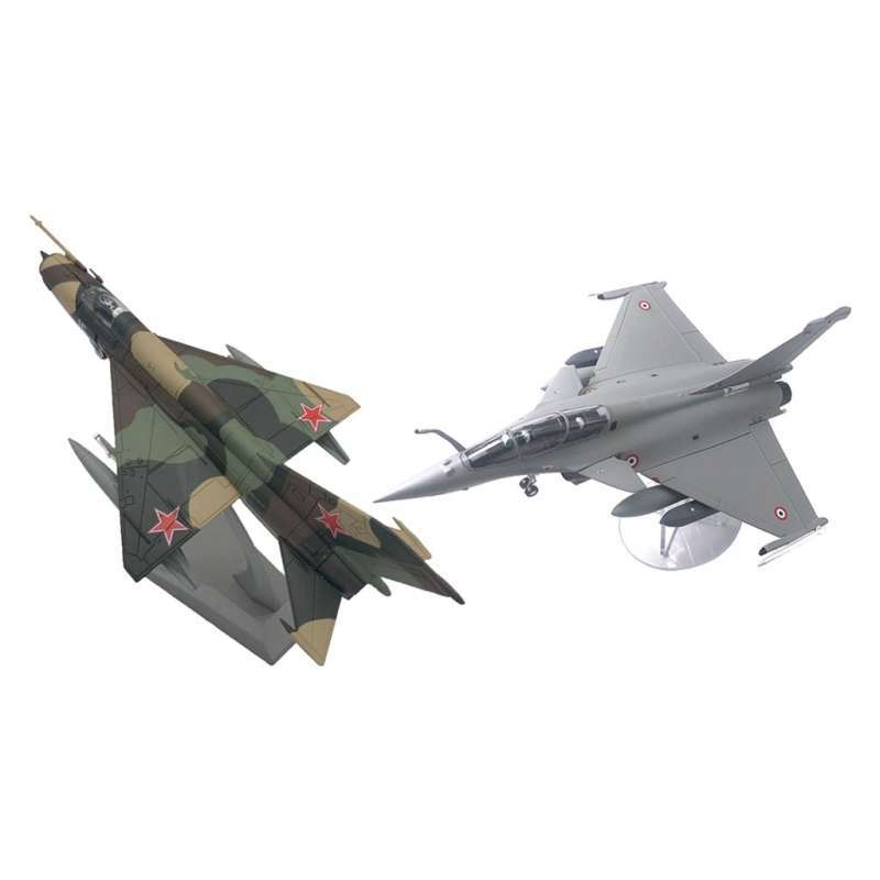 Jual 2pcs 1/72 Rafale Fighter + Mig-21 Diecast Airplane Office ...