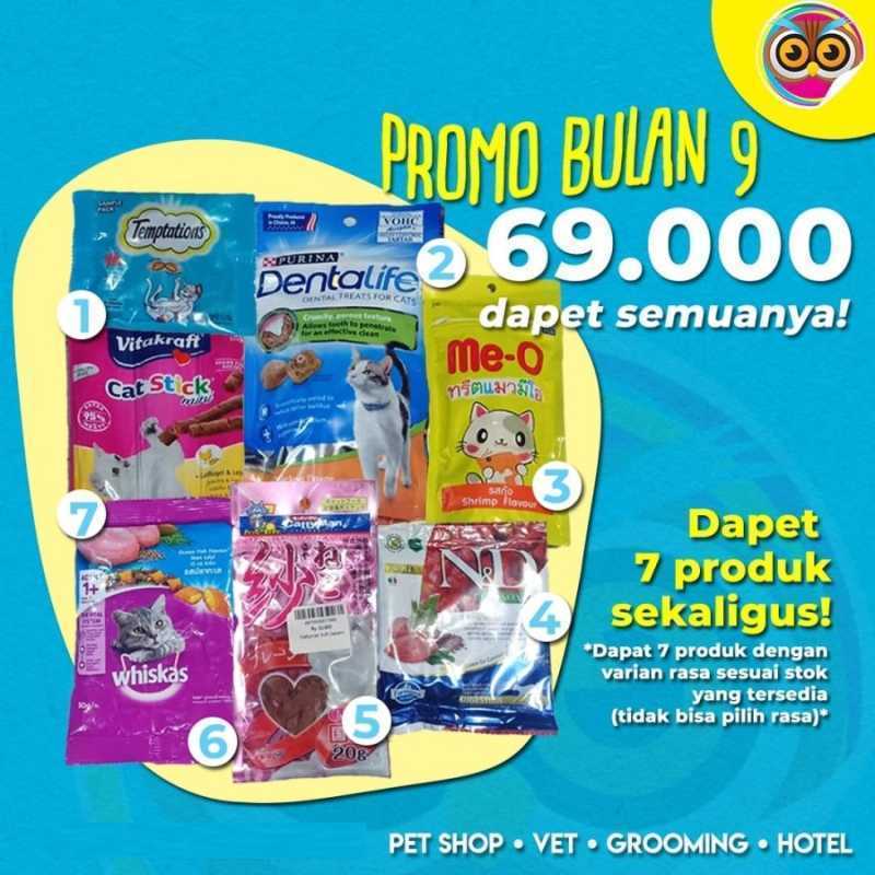 Jual PROMO PAKET HEMAT SNACK KUCING TERMURAH - Isi 7 Jenis Snack di ...