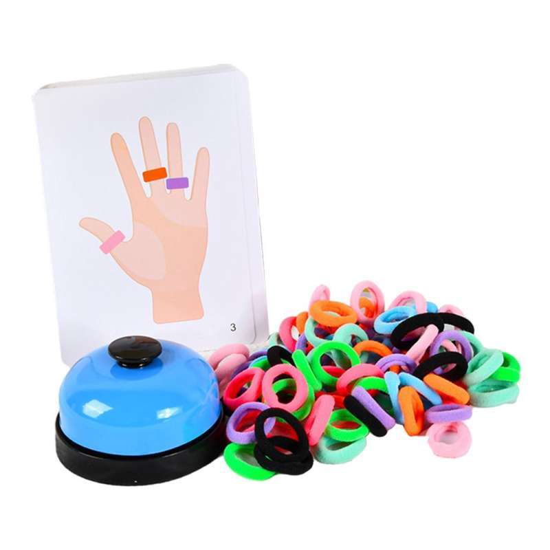 Jual Montessori Finger Loop Matching Game Preschool Toy Early Learning ...