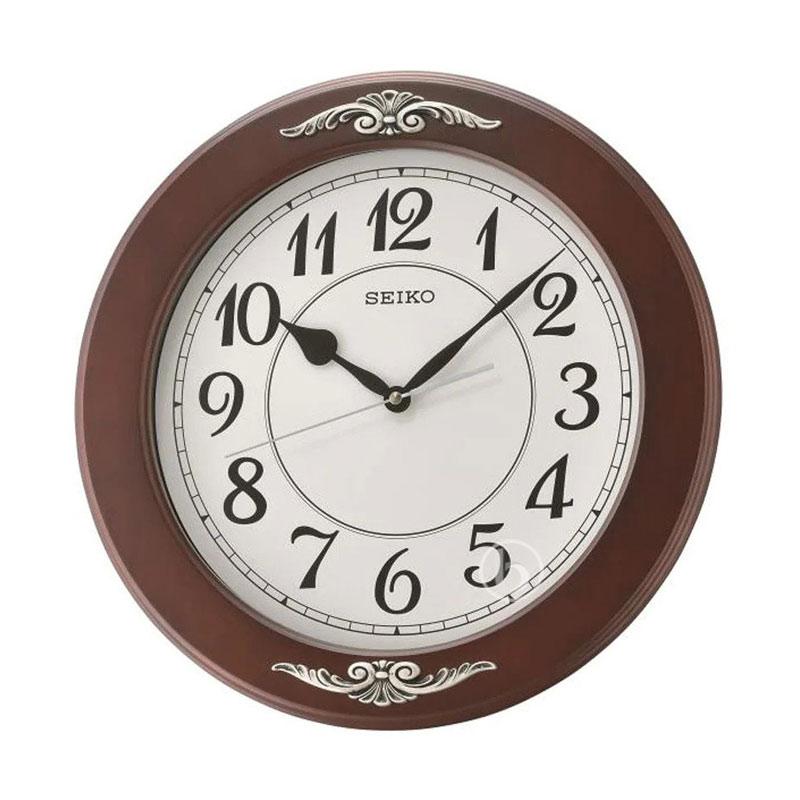 Promo Seiko QXA 745 Case Kayu Quiet Sweep Jam Dinding [Original/ 40 cm ...