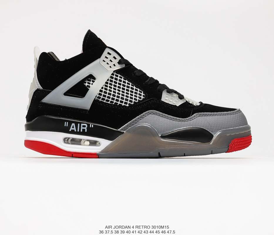 Jual NIKE AIR JORDAN 4 retro og Joe 4 NIKE AIR JORDAN AJ4 black red ...