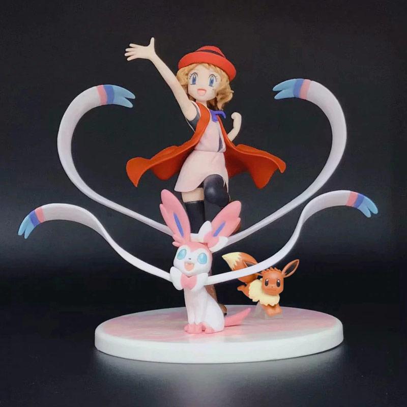Jual Oem Pvc Pokemon Serena And Nymphia Sylveon Action Figure Di Seller ...