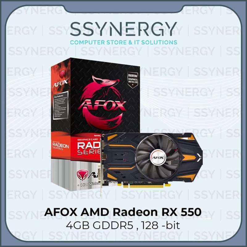 Jual AFOX AMD Radeon RX 550 4GB GDDR5 128bits di Seller SSYNERGY ...