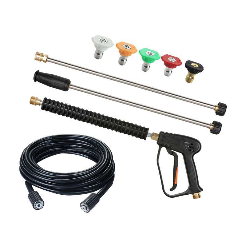 Jual High Pressure Car Power Washer Spray Gun Wand Lance Nozzle Tips w ...