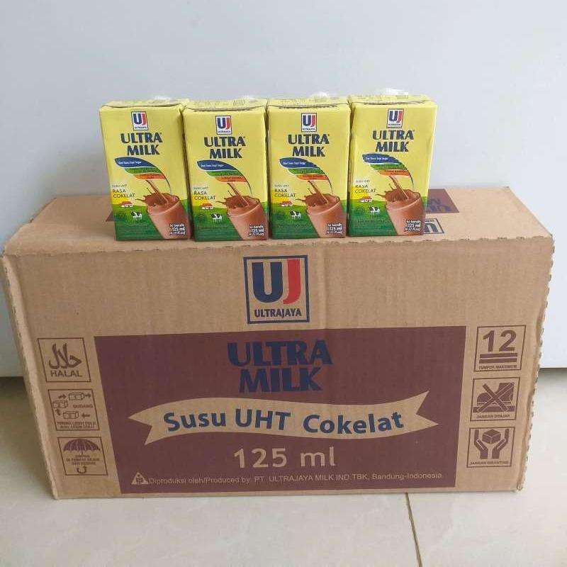 Promo Susu Ultra Milk 125 ML 1 Karton (isi 40) - COKLAT Diskon 8% di ...