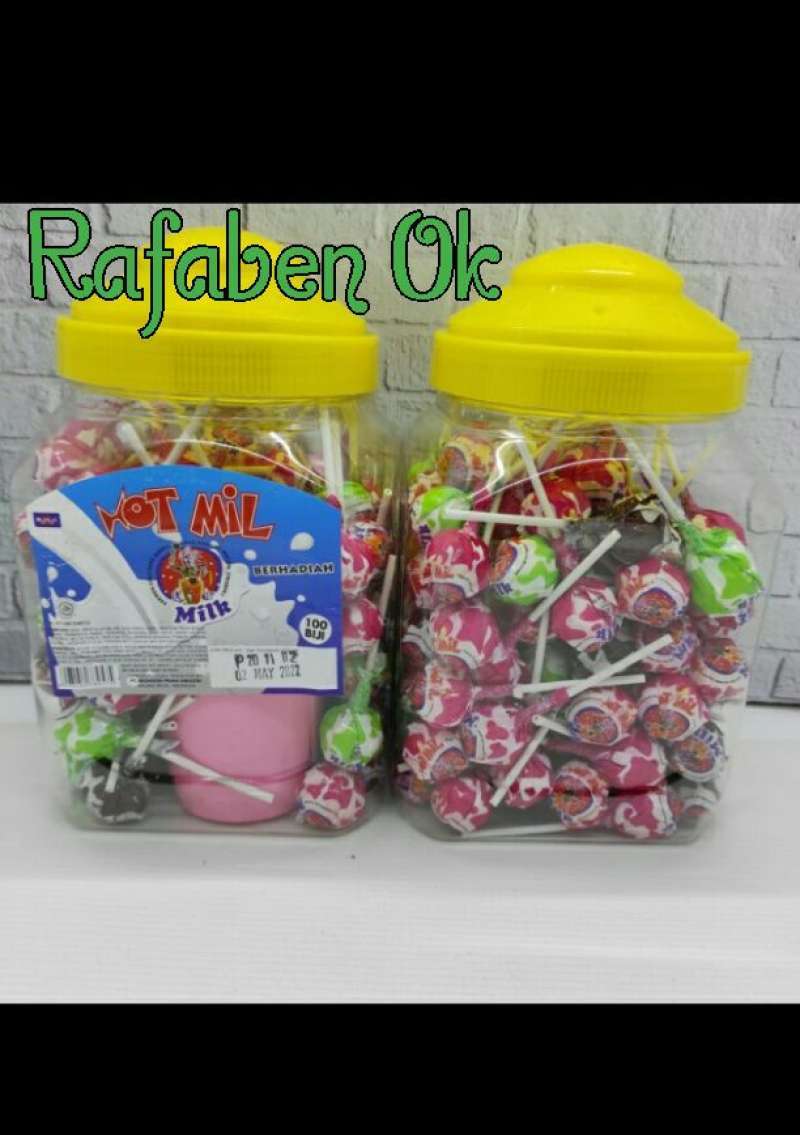 Jual Permen Hot Milk Susu Gagang Toples di Seller Rafaben Ok Blibli ...