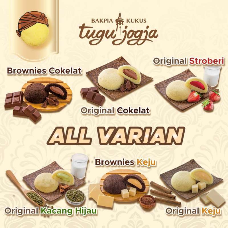 Jual Bakpia Kukus Tugu Jogja Isi 10 All Varian Di Seller Snack Abinaya ...