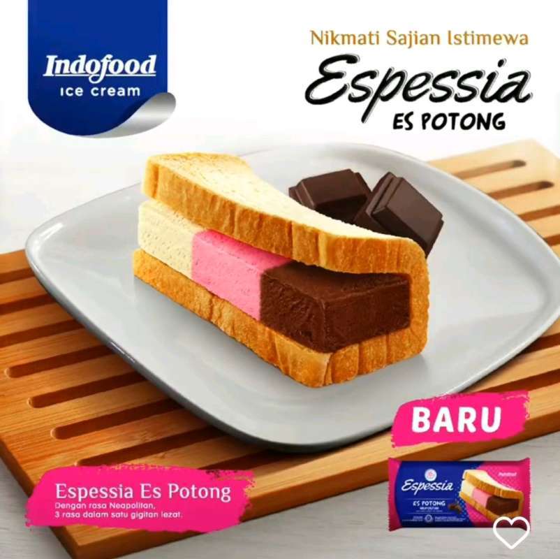 Jual Indofood Espessia Es Krim Potong Neapolitan Isi 20 Di Seller Nayra ...