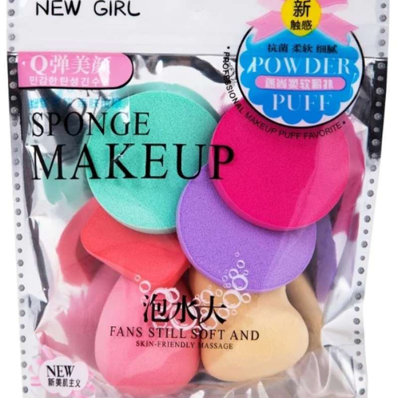 Jual 6 SET MAKE UP SPONGE BLENDER FOUNDATION BUSA SPONS BLENDER di ...