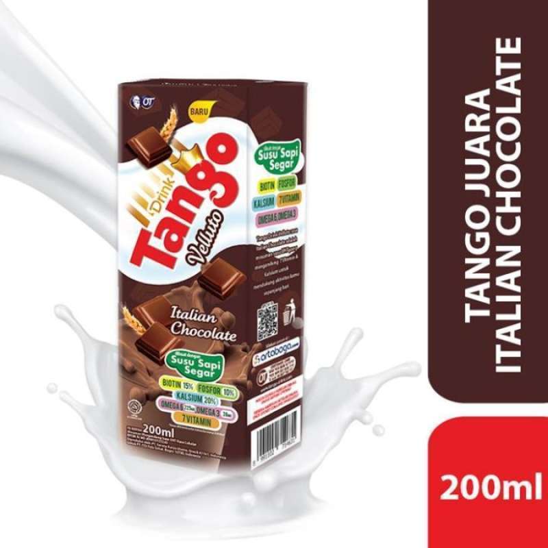 Promo Tango Drink Rasa Cokelat Susu Sapi Segar Uht #jadijuara [200 Ml X ...