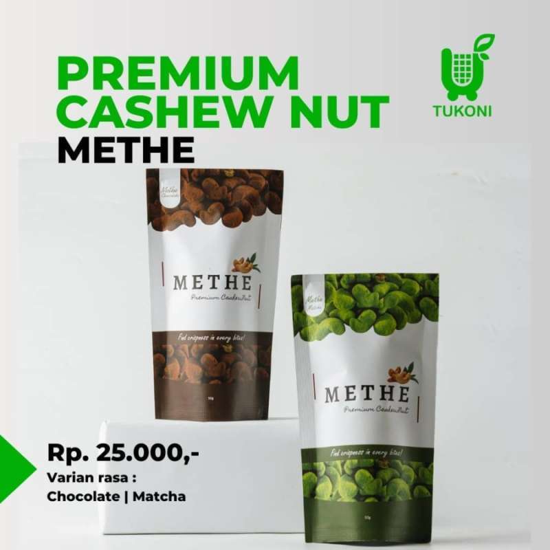 Jual Premium Cashew Nut Methe Rasa Coklat Dan Matcha Yuktukoni Di ...
