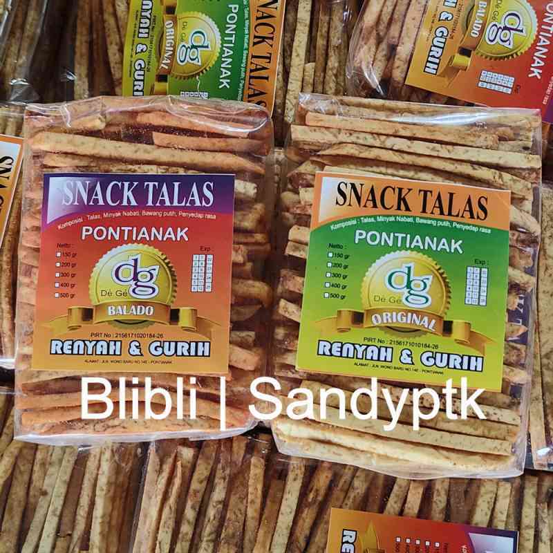 Jual Snack Talas dg DeGe Susun Kecil Khas Pontianak (2Rasa) di Seller ...