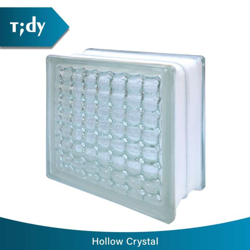 Jual Tidy Glass Block 8x19x19 Transparan Motif Hollow Crystal Parallel ...