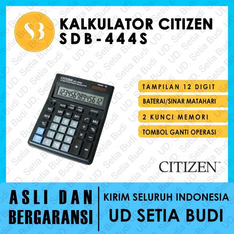 Jual Kalkulator Citizen SDC-444S Asli dan Bergaransi di Seller TOKO ...