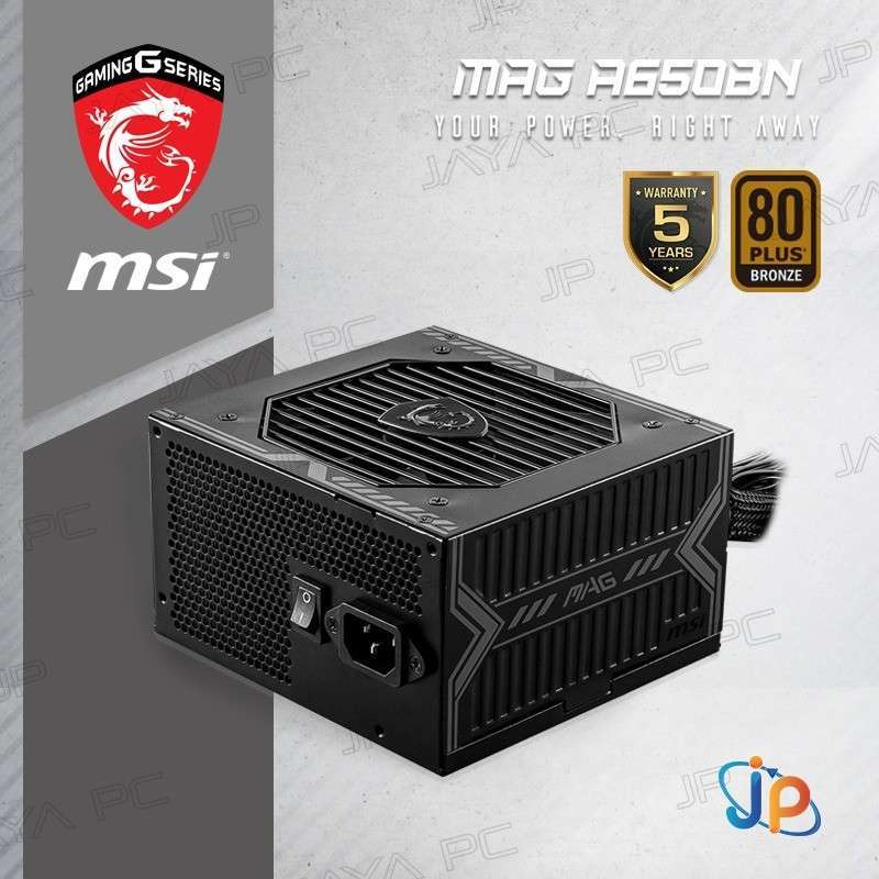 Jual Msi Mag A650 Bn 650 Watt Psu Original Murah - Harga Diskon Mei 2024 | Blibli