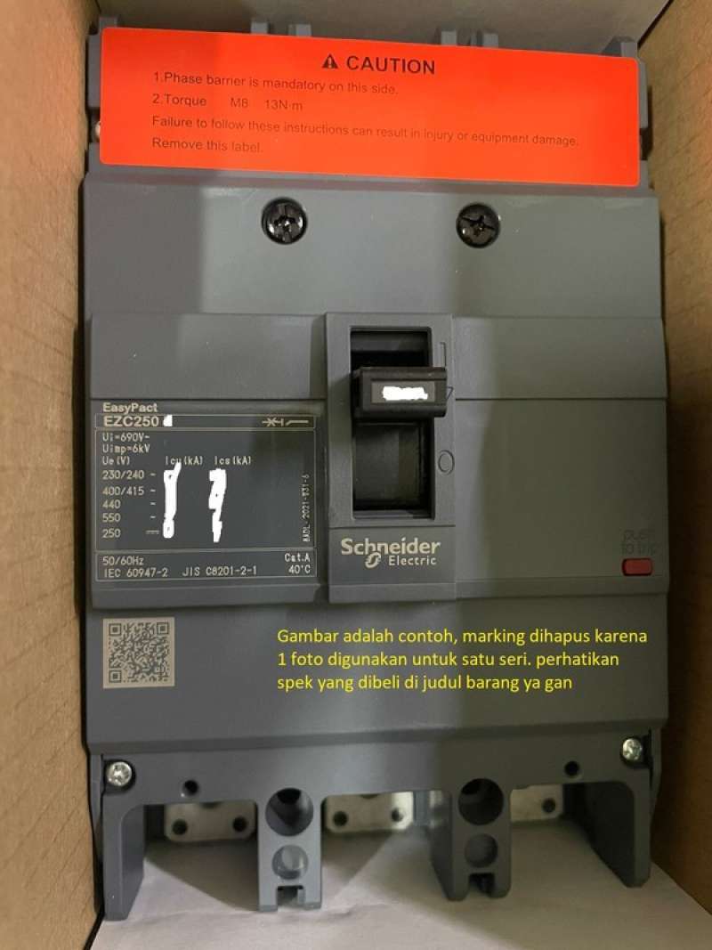 Jual Schneider Mccb 25ka Ezc250n 3p 200a Ezc250n3200 Di Seller Berkah_ Shop - Wanajaya, Kab ...
