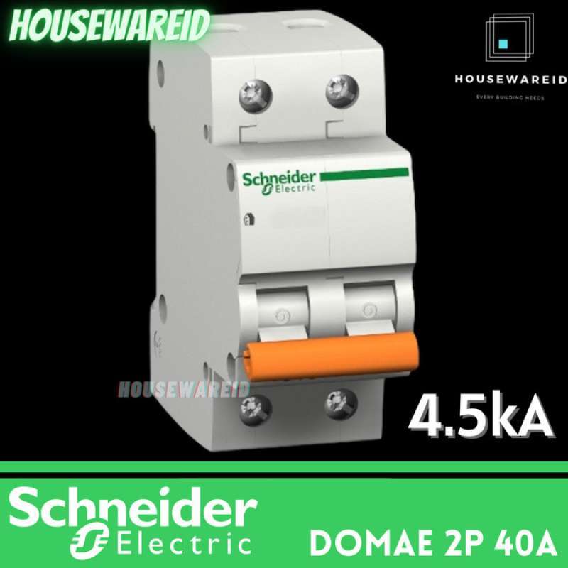 Jual MCB Schneider Domae 2 Phase 40 Ampere Original SNI, 2p 40a 2 pole - Multicolor di Seller ...