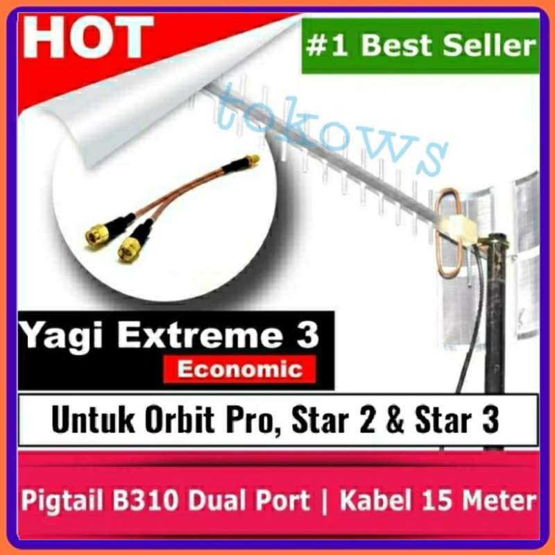 Jual Antena Penguat Sinyal Orbit Pro, Star 2 & Star 3 - Yagi Extreme 15M di Seller ALEXAMIRO ...