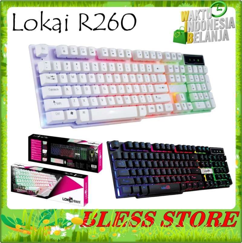 Promo Lokai R260 Keyboard Gaming RGB LED Keyboard Gamers Diskon 34% di ...