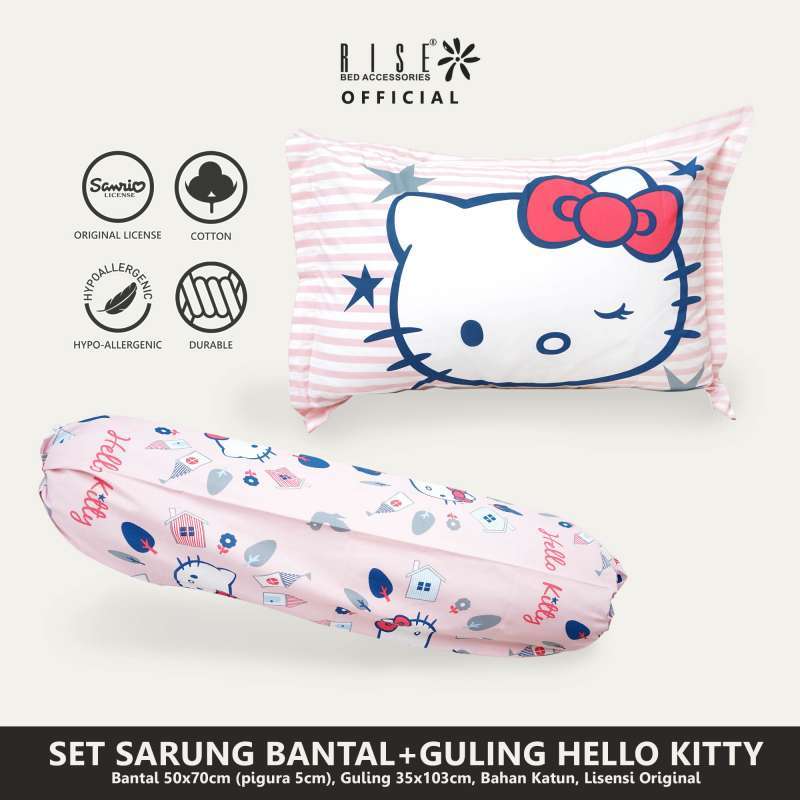 Promo Sarung Bantal + Guling Hello Kitty My Star Pink Sanrio License ...