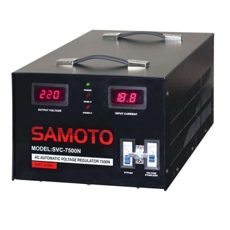 Jual STABILIZER SAMOTO 7500 VA / STAVOLT STABILISER 7500 / SAMOTO di ...
