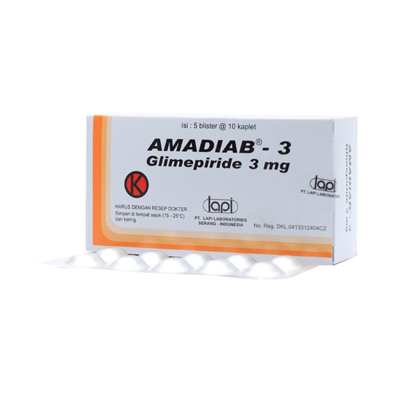 Jual Amadiab 3 mg [Kaplet] di Seller Farmaku Official Store - Kota ...