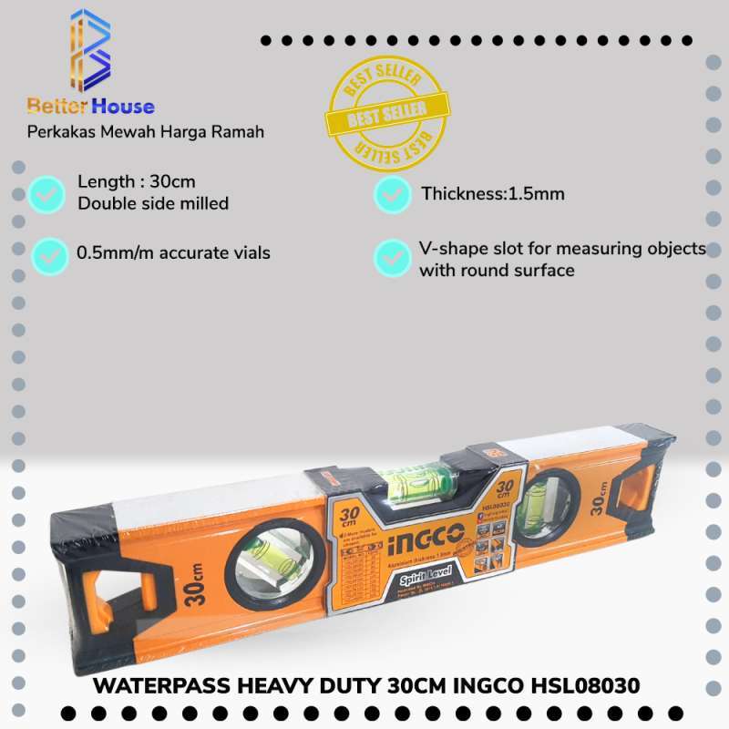 Jual Waterpass Water Pass Water Pas Aluminium 40cm INGCO HSL08030 di ...