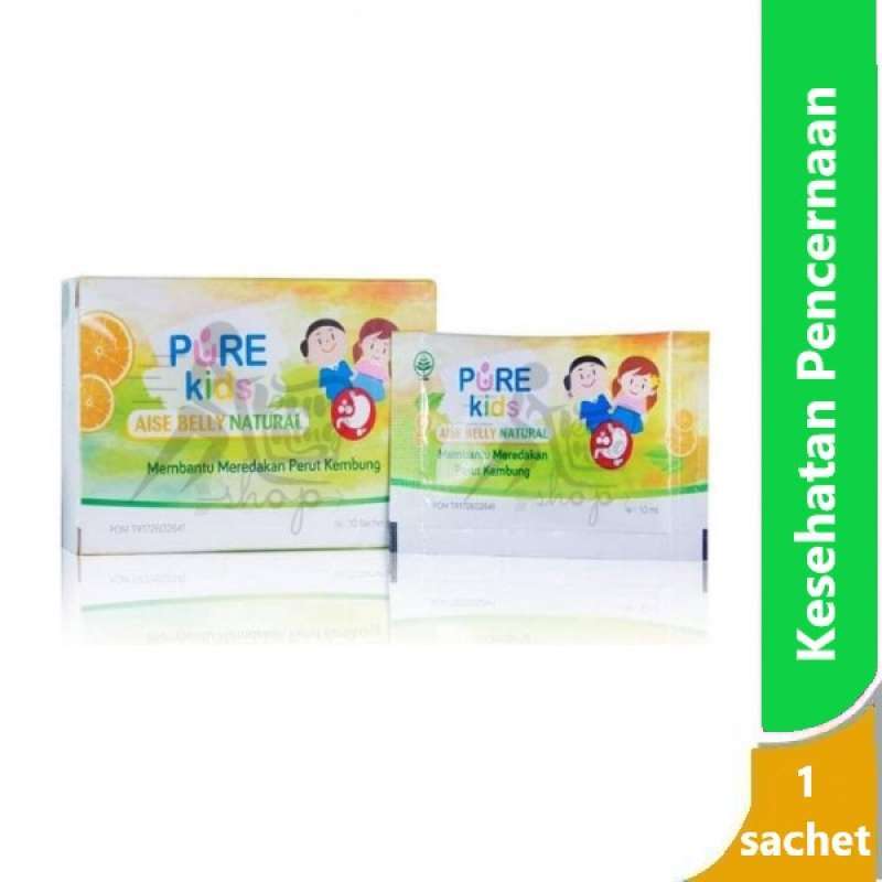 Jual Pure Kids Aise Belly Natural Sirup Sachet @ 10 mL / sachet ...