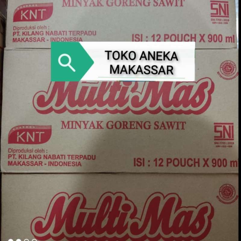 Jual Minyak Goreng Multi Mas 900ml Per Karton Di Seller Toko Aneka ...