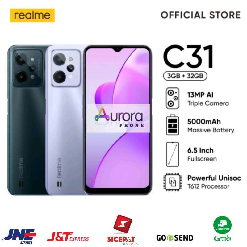 Promo Realme C31 [3GB-32GB] 6.5 Display 5000mAh Battery 13MP Triple ...