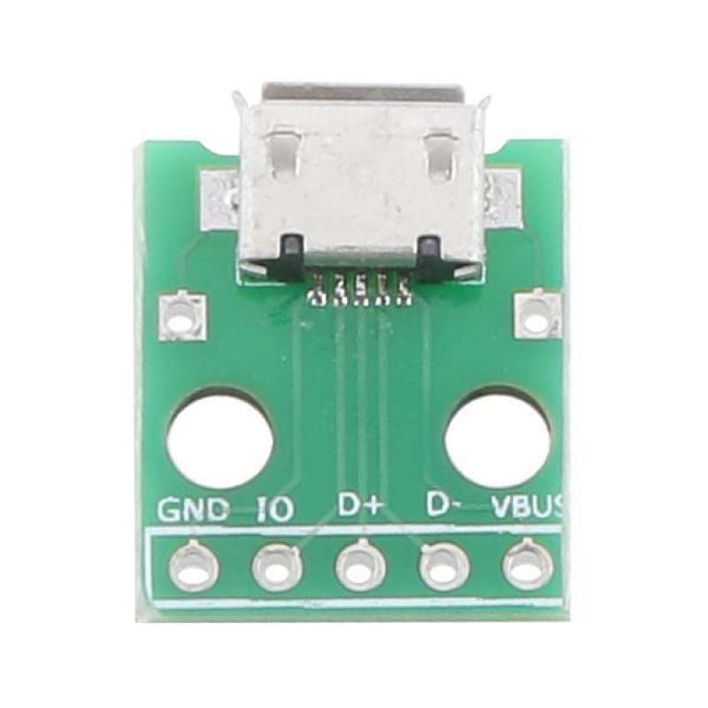 Jual 10xMICRO USB to DIP Adapter 5pin Female Connector B Type PCB ...